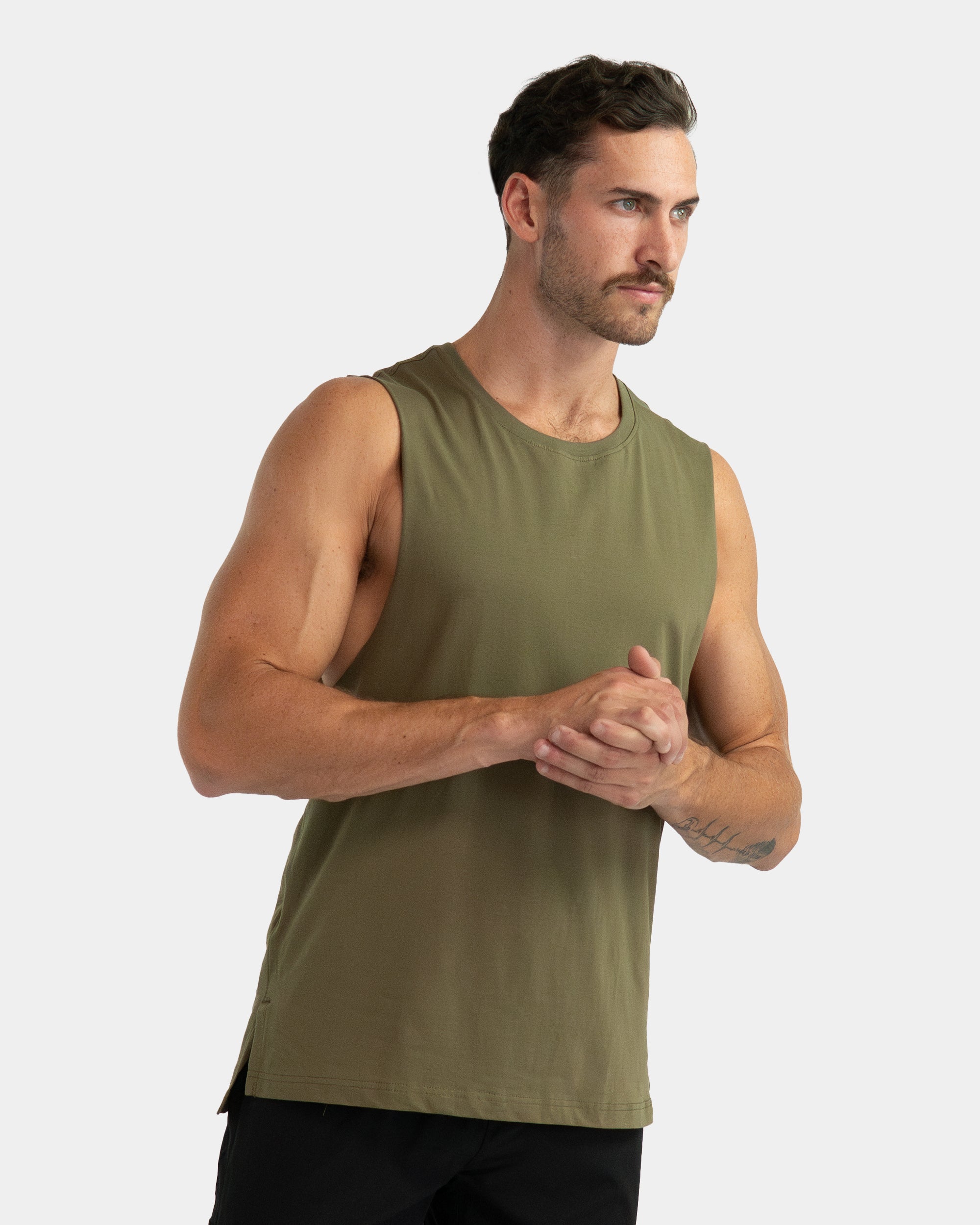Army Split Tank | ACTV 016 - Premium Men's Gym Clothes